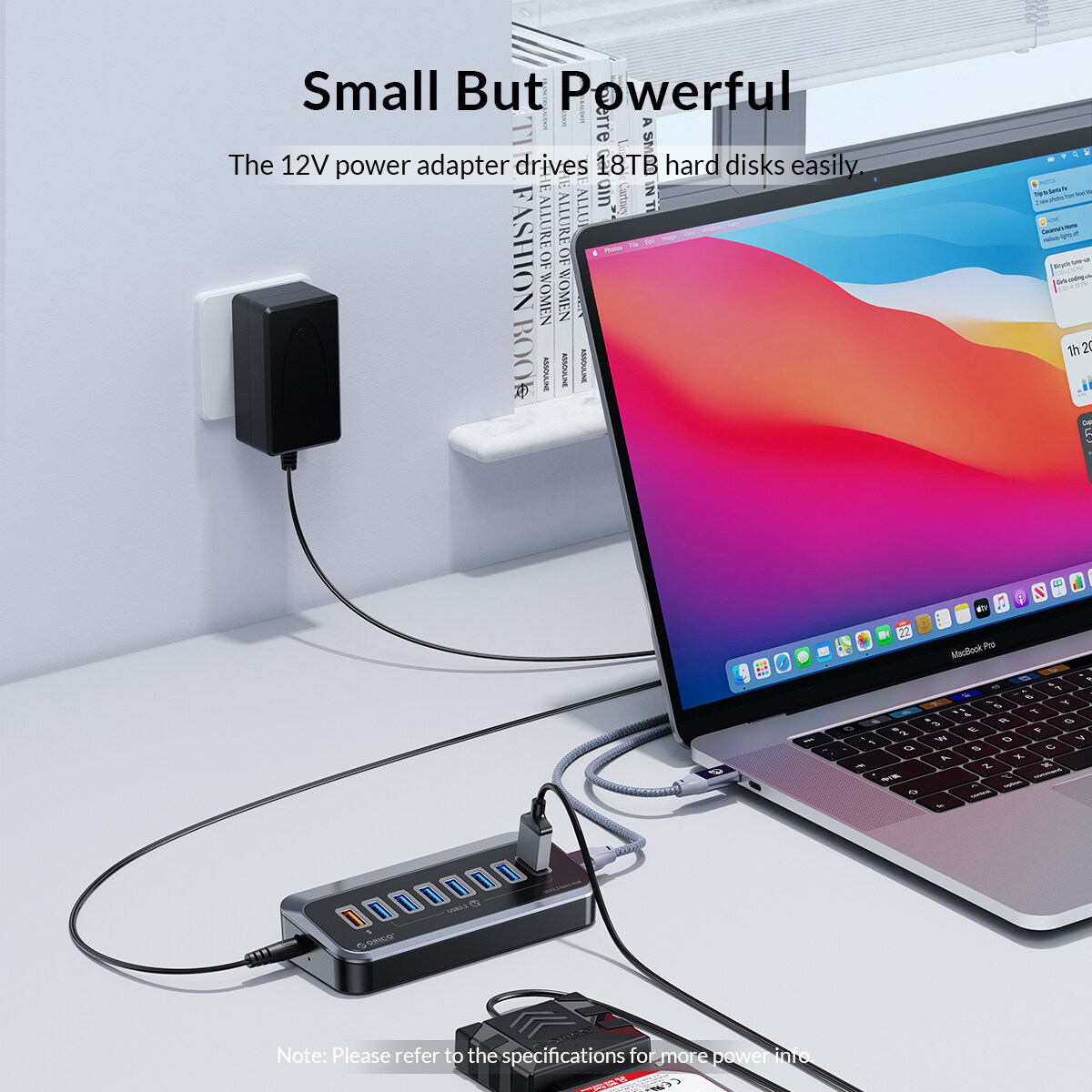 Active USB Hub 3.0 ORICO 7พอร์ต USB Data Hub Splitter พร้อมพอร์ตชาร์จ ...