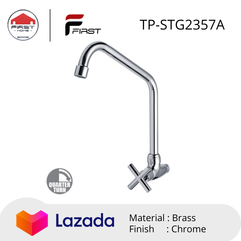 Aimer Single Spout Kitchen Wall Mount Water Sink Basin Tall Tap Pull ...