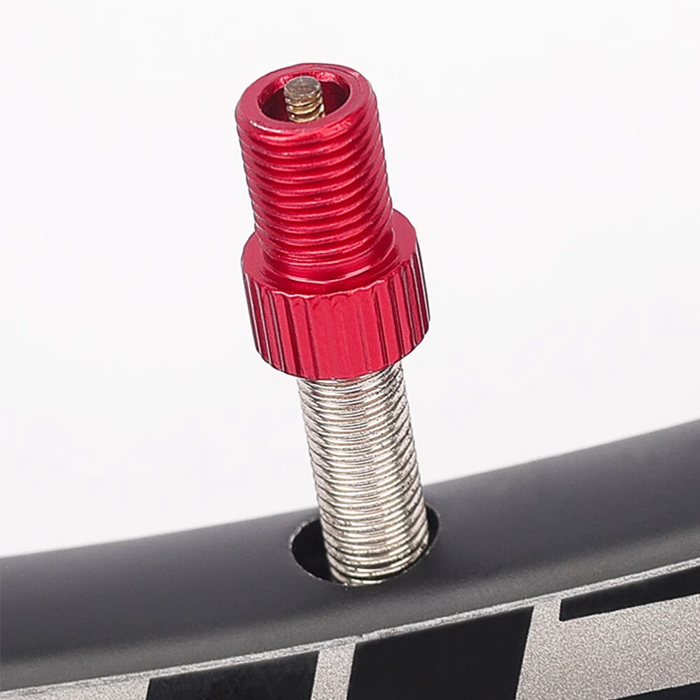 2Pcs Aluminum Alloy Bike Valve Adapter Convert Presta To Schrader Valve ...