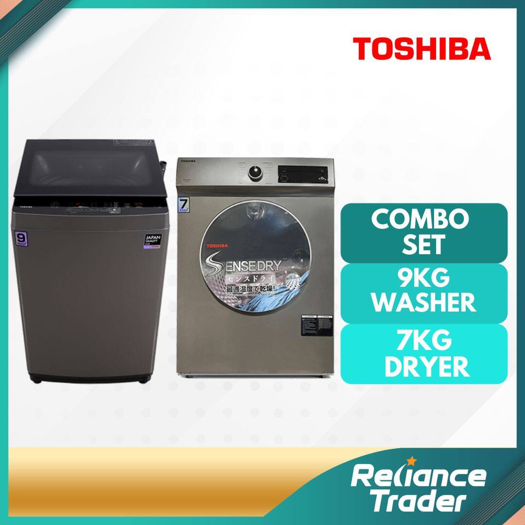 Toshiba 9KG Top Load Washer AW-M1000EM(SG) / COMBO SET Washing Machine ...