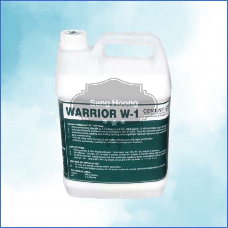 4L Warrior W-1 Cement Strengthener 武士牌水泥增强剂 W-One W1 Tile Adhesive ...