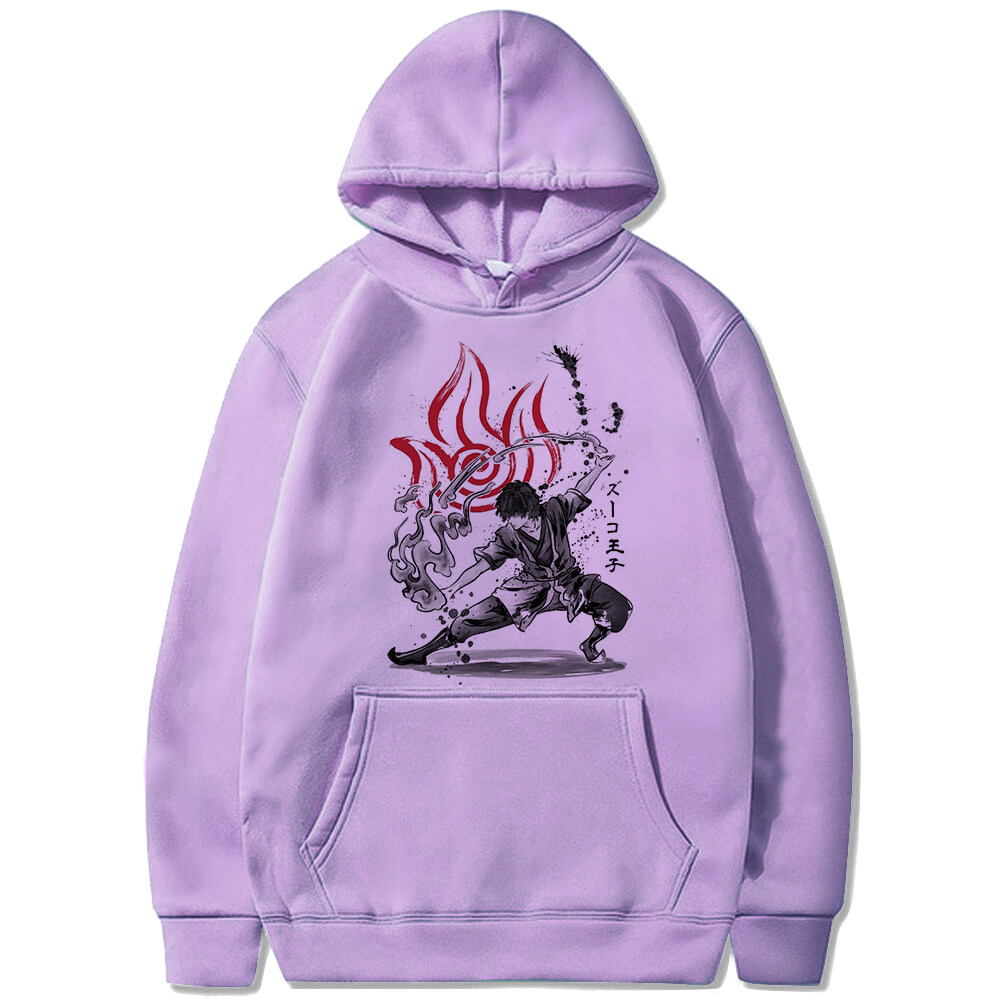 Fire Nation Hooded Avatar The Last Airbender Aesthetic Anime Sweatshirt ...