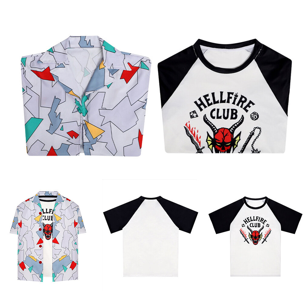 Stranger Things Season 4 Hellfire Club Mike คอสเพลย์ Tees เสื้อยืดแขน ...