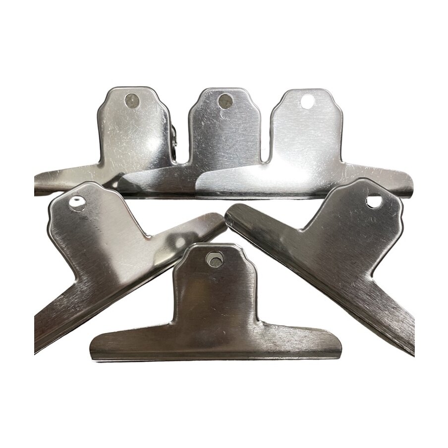 Extra Thick Stainless Steel Clip Round Clip Spring Clip Bulldog Paper ...