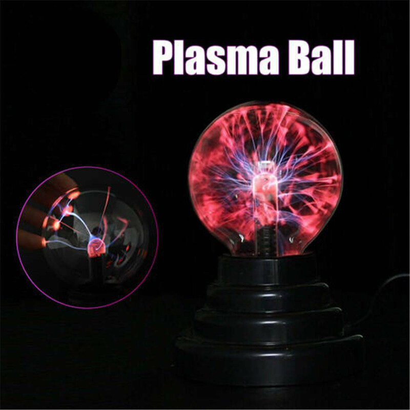 Flash SaleGlass Magic Plasma Ball Light Large Table Lights Sphere Night ...
