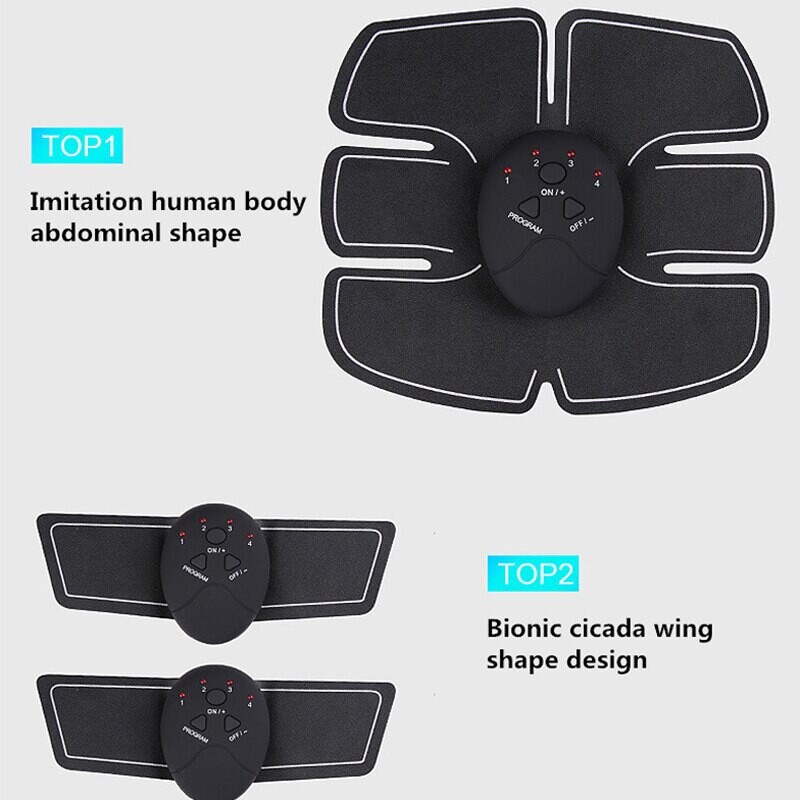 Rechargeable Smart EMS Electric Pulse Treatment Massager Abdominal ...