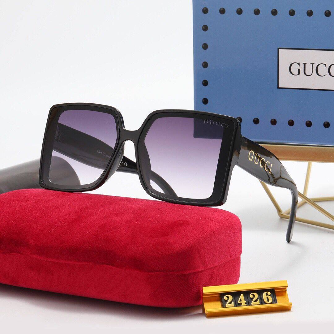 Top เกรดกล่องแพคเกจ Preferential】GucciˉSummer สินค้าใหม่กรอบแว่นตากัน ...