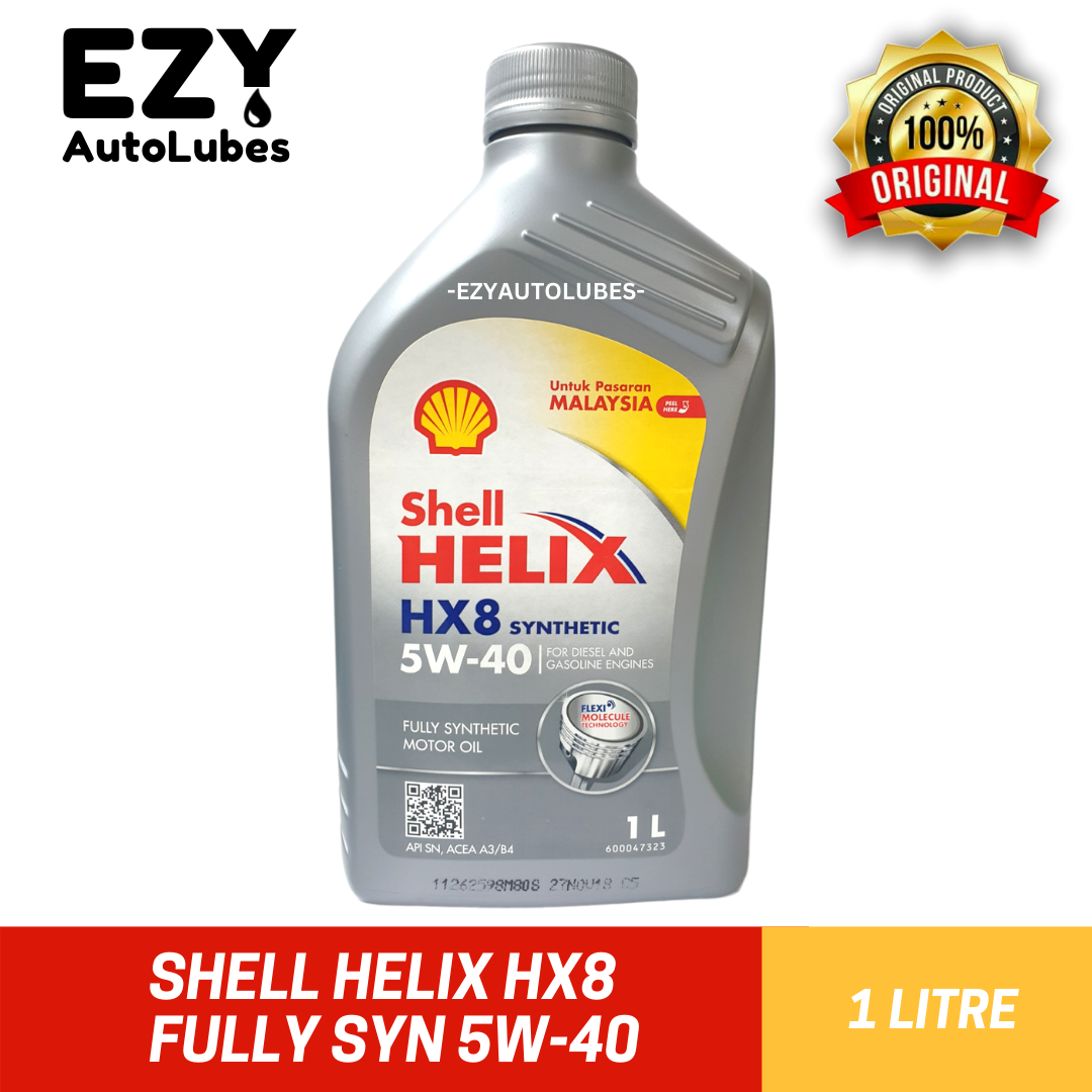 Shell Helix Fully Synthetic HX8 5W40 1L 👉 100% Original Shell Malaysia ...
