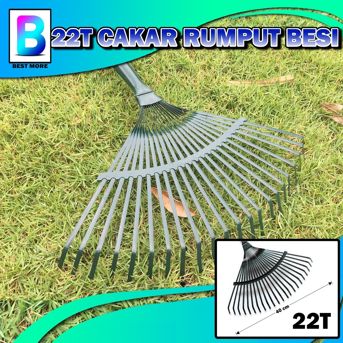 22T CAKAR RUMPUT BESI | Lazada