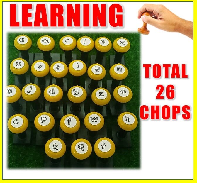 Cop Cara menulis Huruf Kecil #### Rubber Stamp Chop / Learning / Children /Keluarga ##### | Lazada