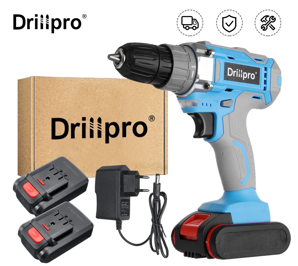 Drillpro สว่านไฟฟ้าไขควง21V 550N .M - Laker - ThaiPick