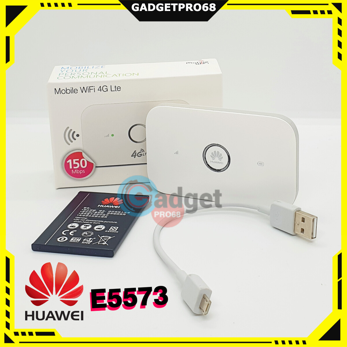 Original HUAWEI E5573 MiFi 4G LTE Pocket WiFi Router Car Mobile ...