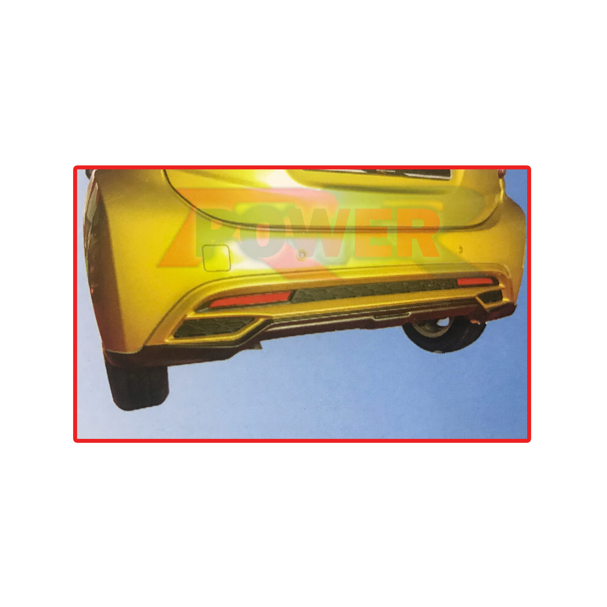 Perodua Myvi Icon (2015 Facelift) GEAR UP Style Rear Back Bumper Skirt ...