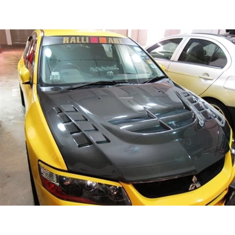Mitsubishi evo 7 8 9 vortex carbon fiber bonet hood | Lazada
