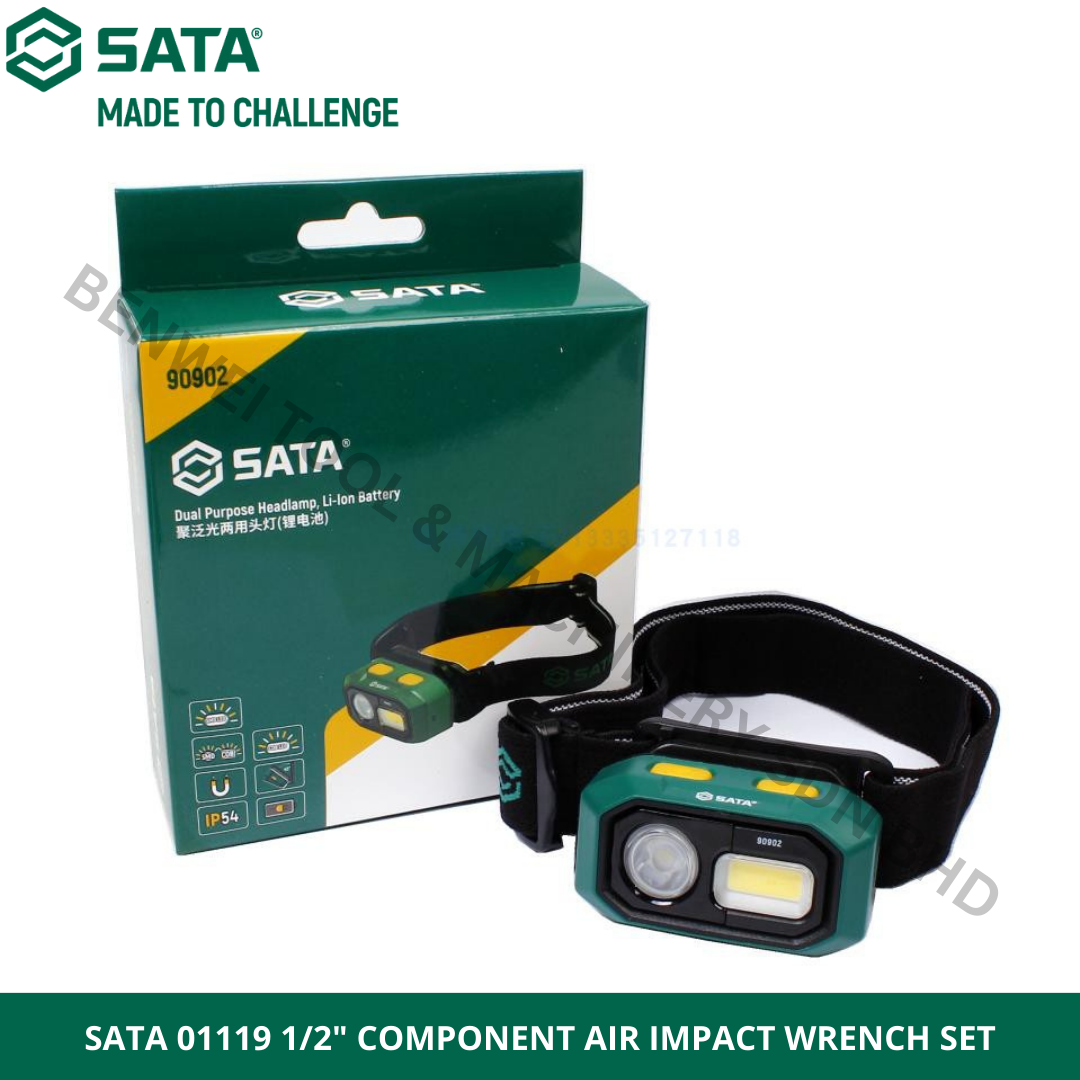 SATA 90902 MULTI-FUNCTION HEADLIGHT LI-ION BATTERY / HEADLIGHT / SUPER ...