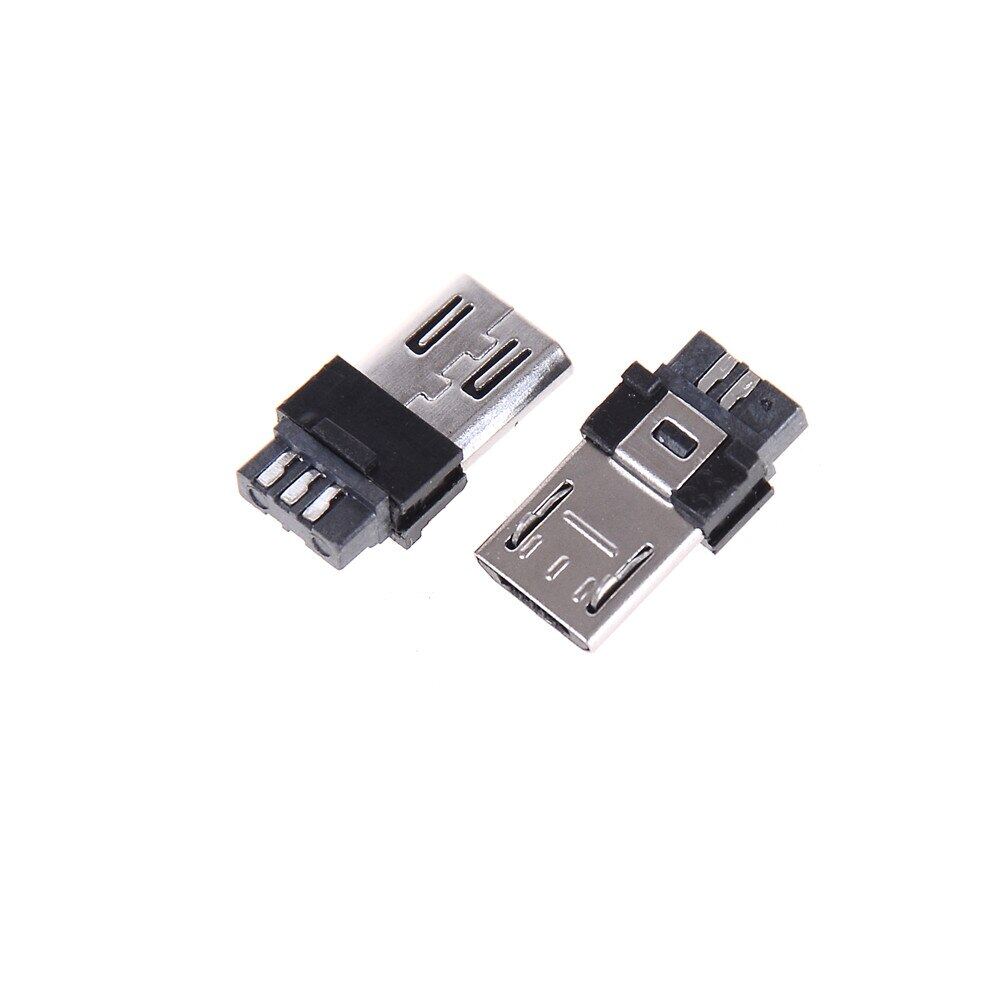 10pcs DIY Micro USB Male Plug Connectors Kit With Covers - popeye ...