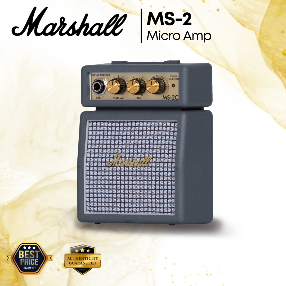 Marshall MS-2 - 1 Watt Battery-powered Micro Amplifier (MS2 / MS 2 ...