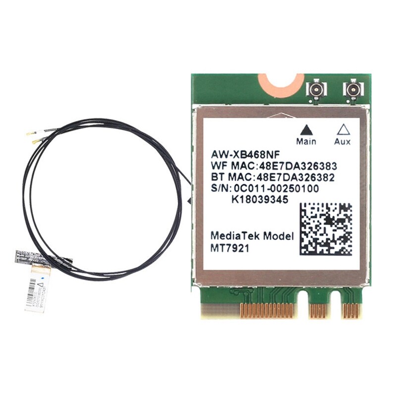 MT7921 WIFI6 2.4G Network Card with Built-in Antenna Desktop Computer ...