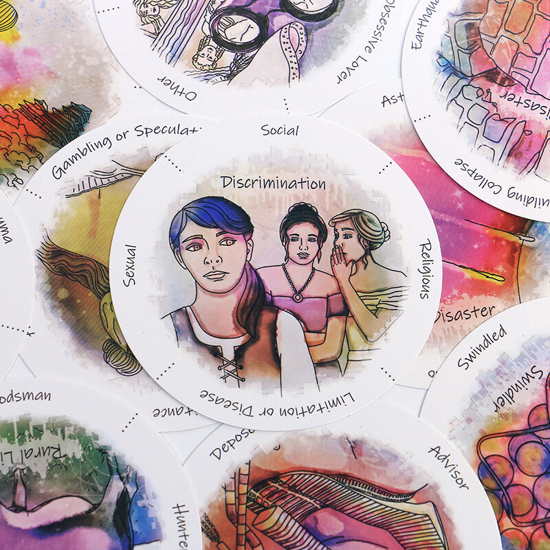 Xsf Uncover Your Past Life Oracle Deck Round Shape 87 Cards with PDF ...