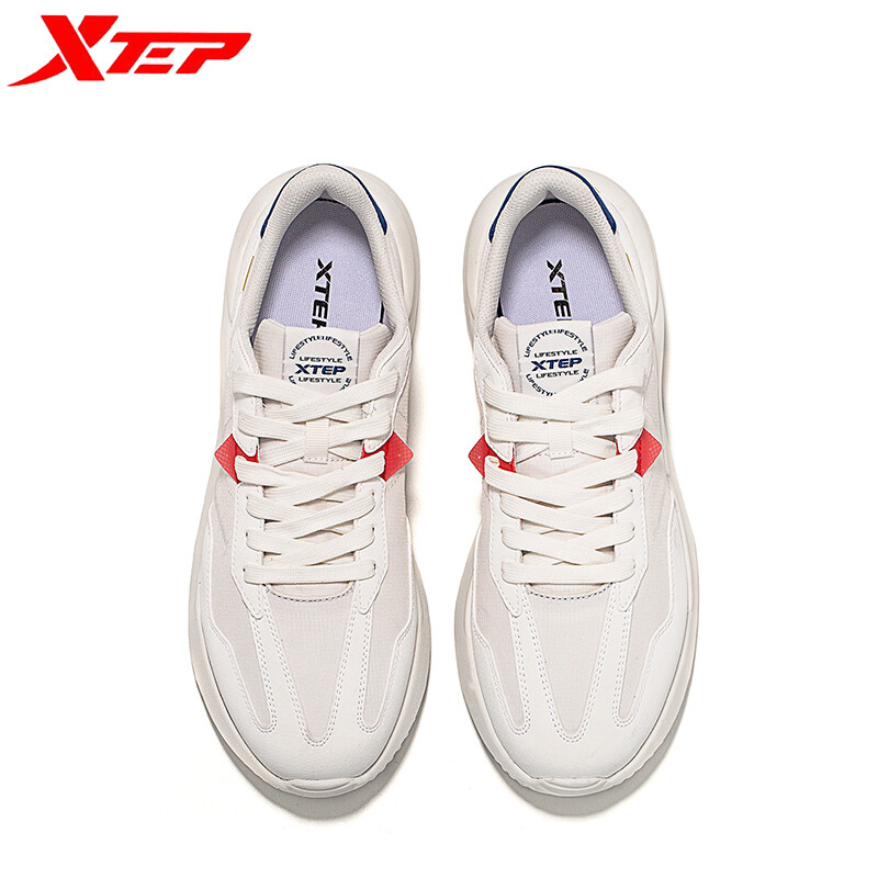 กีฬาผู้ชาย Xtep รองเท้าผ้าใบใหม่แฟชั่นรองเท้ากีฬาสะดวกสบาย Non-Slip หนารองเท้าลำลอง879219320620 ...