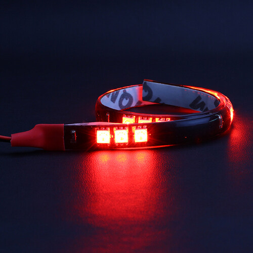 1ชิ้น12โวลต์ DC ยืดหยุ่นไฟวิ่งกลางวัน DRL DIY 15SMD LED รถยนต์แถบไฟตกแต่งรถยนต์จัดแต่งทรงผม ...