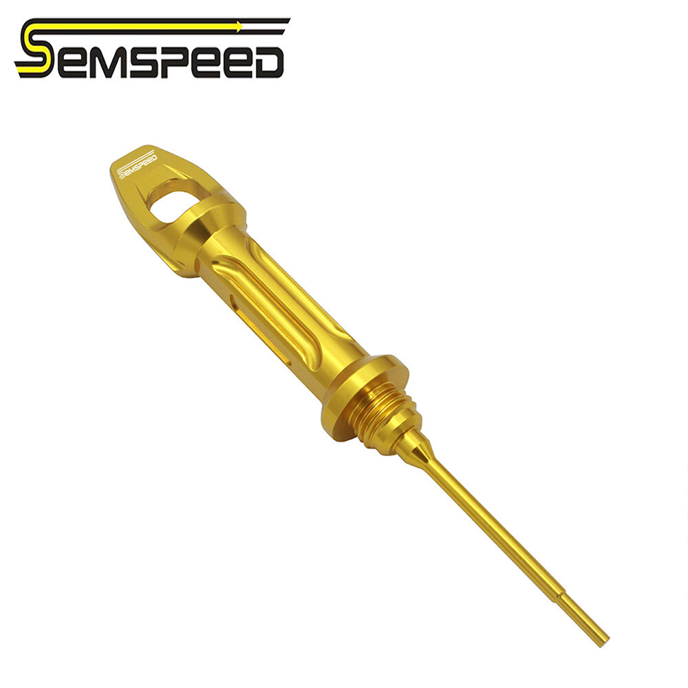 SEMSPEED Motorcycle CNC Oil Level Guage Dipstick Engine Oil Measure For ...