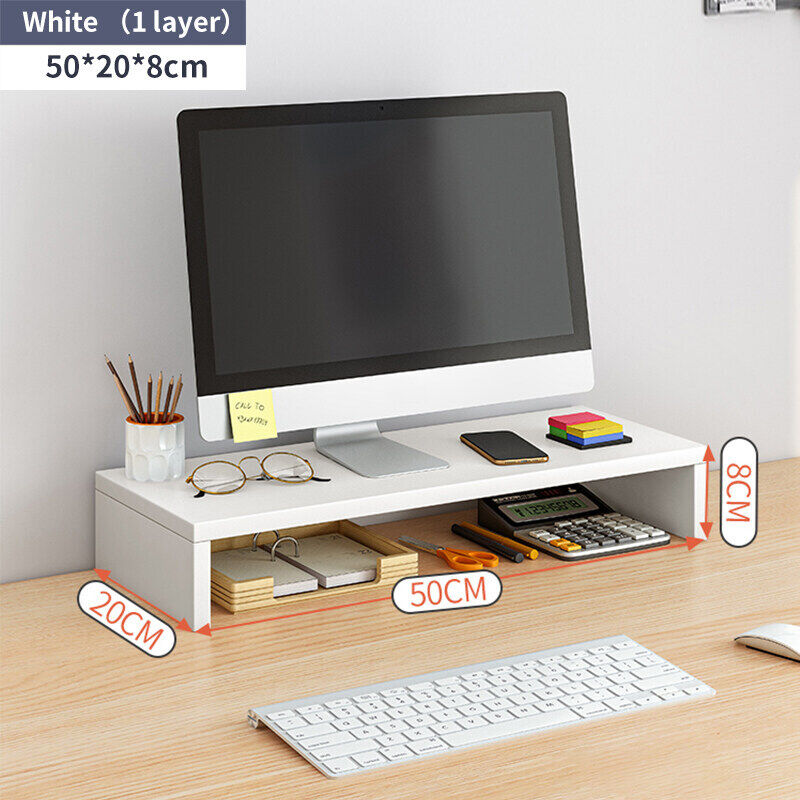 KEKEE Computer Elevation Office Desktop Storage rack DisplayLifting ...