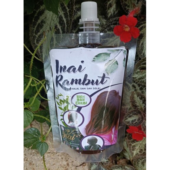 INAI RAMBUT DAUN ASLI HALAL | Lazada