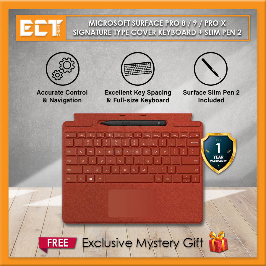 Microsoft Surface Pro 8 / 9 / Pro X Signature Type Cover Keyboard ...