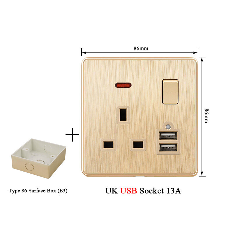 LSG Socket combination with installation junction box Utility box, UK ...