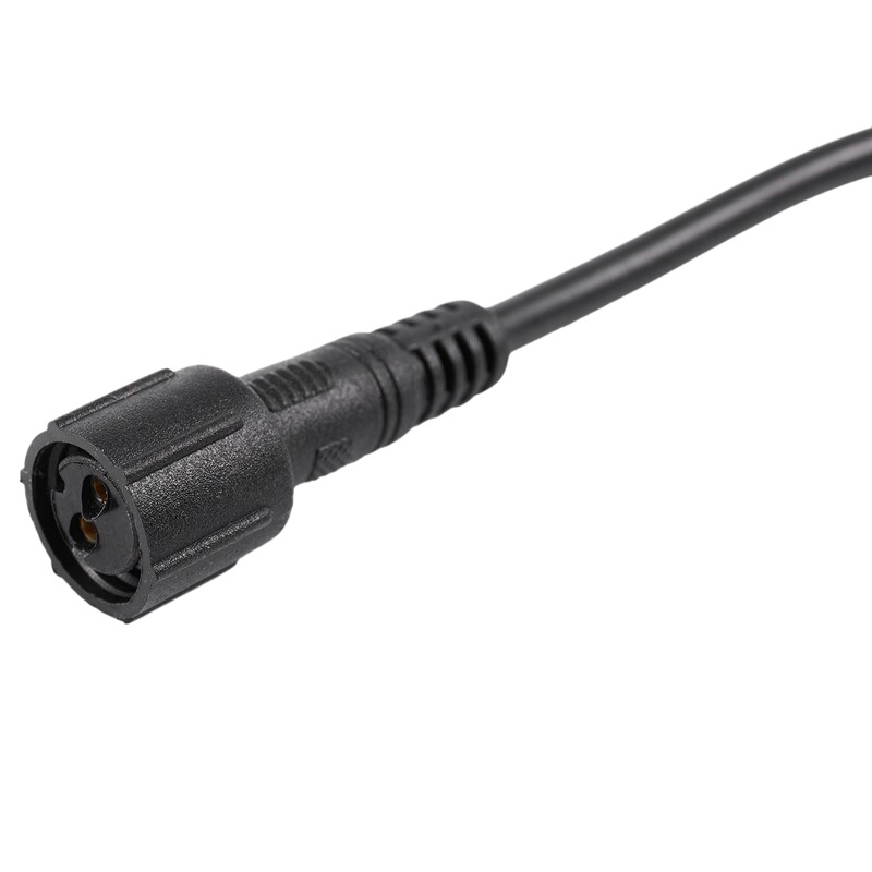 Male Female Plug 2 Pin LED Waterproof Connector Cable Black ...