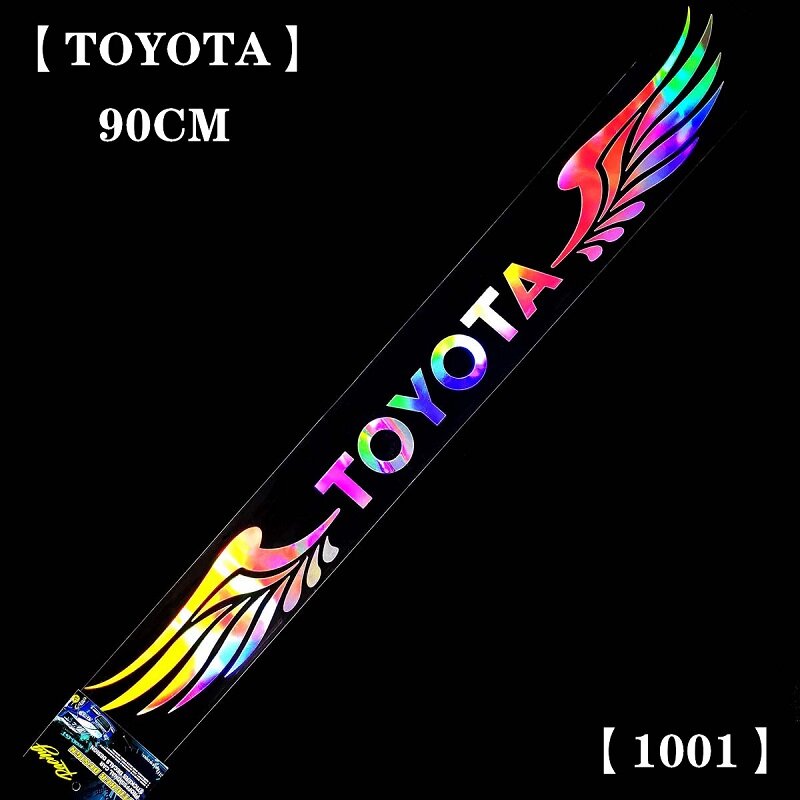 TOYOTA RAV4 Windshield Stickers Laser Rainbow Decals Waterproof Front ...
