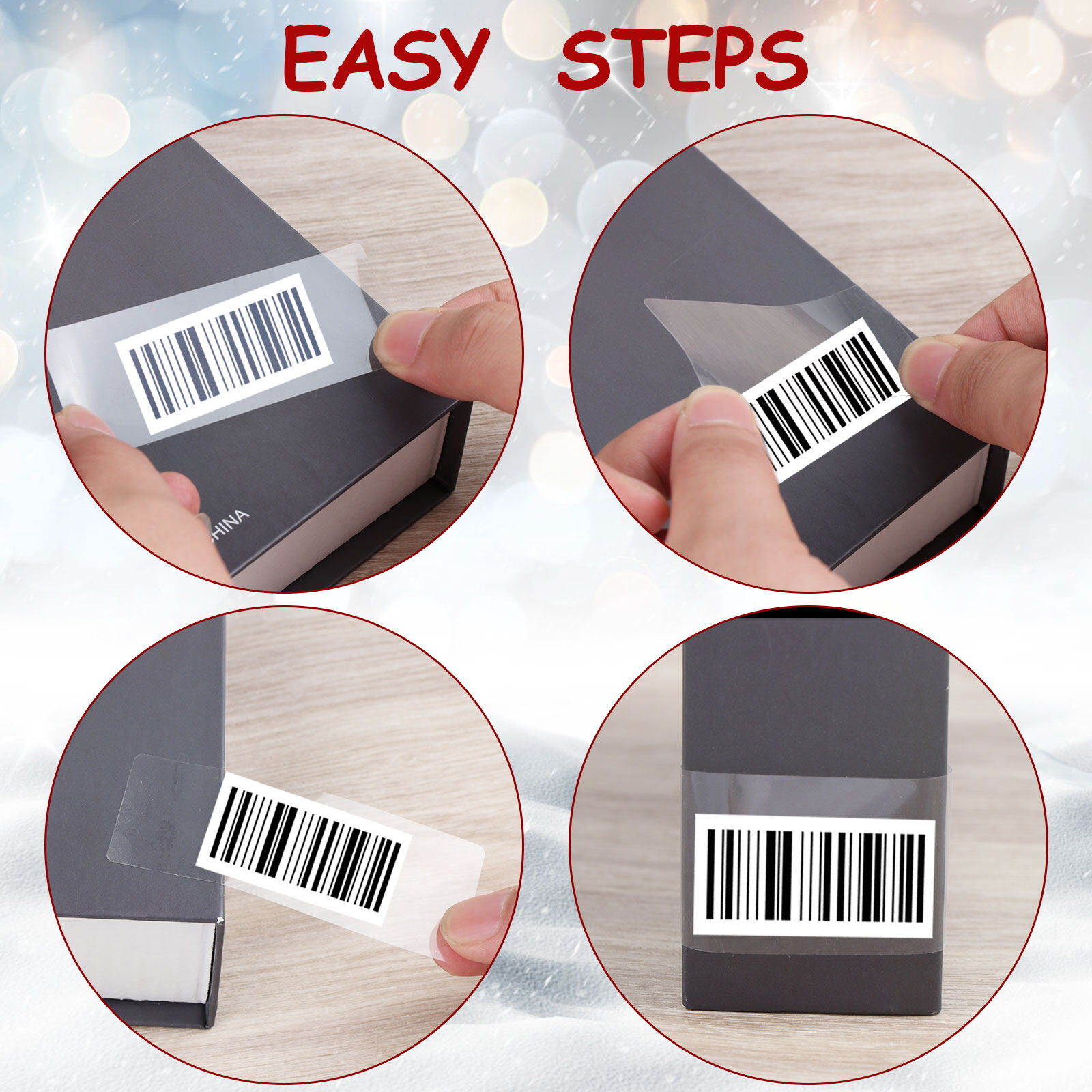 TANG 500 Pcs Label Protector Waterproof for Protecting Barcodes and ...