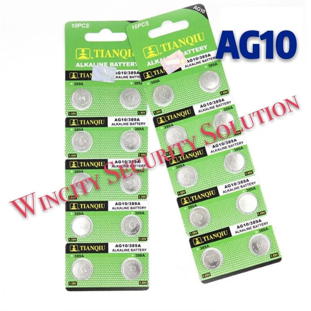 AG10 LR1130 75mAh Alkaline Button Cell Battery Mercury Free