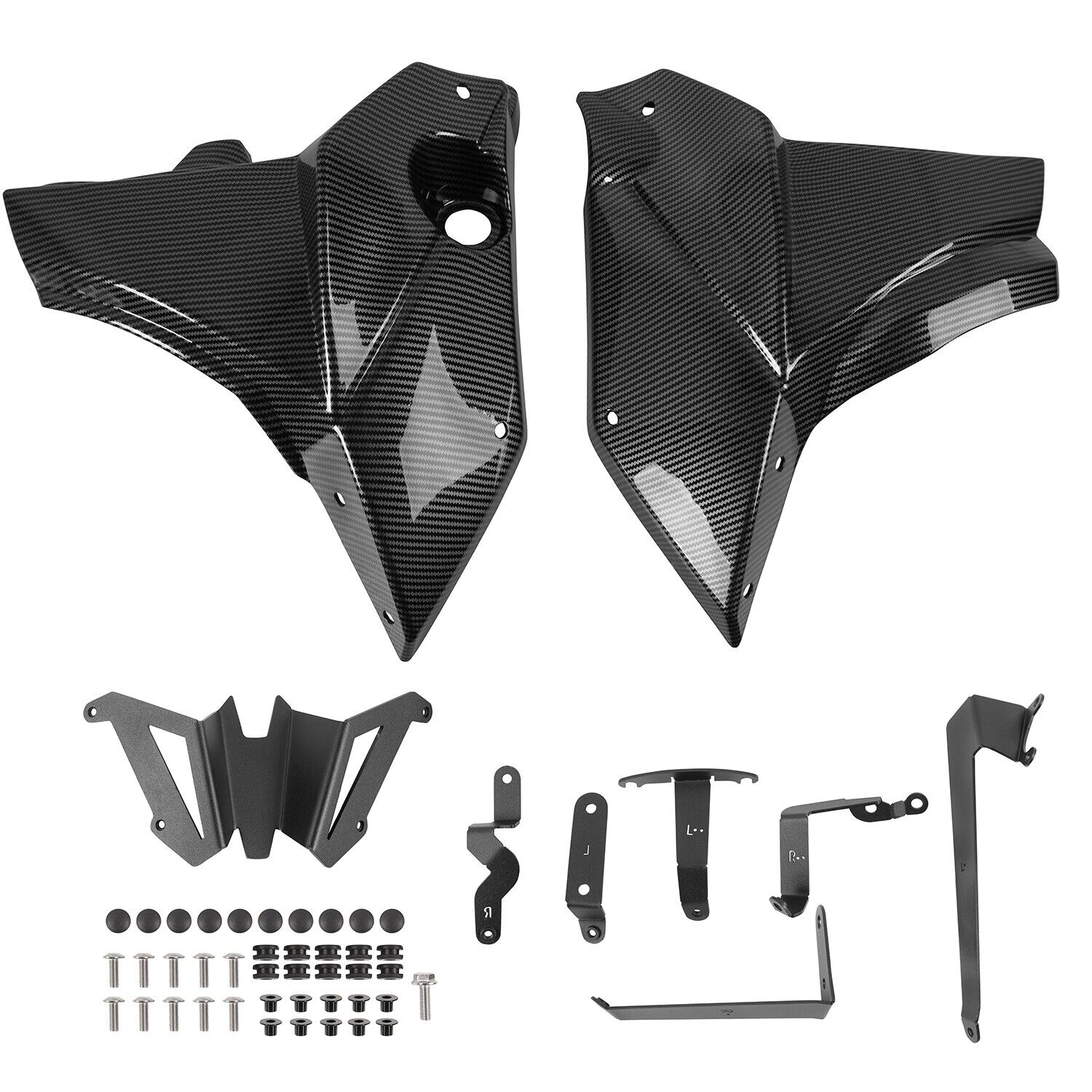 Allotmark Motorcycle MT07 FZ07 FZ MT 07 Belly Pan Engine Spoiler Side ...