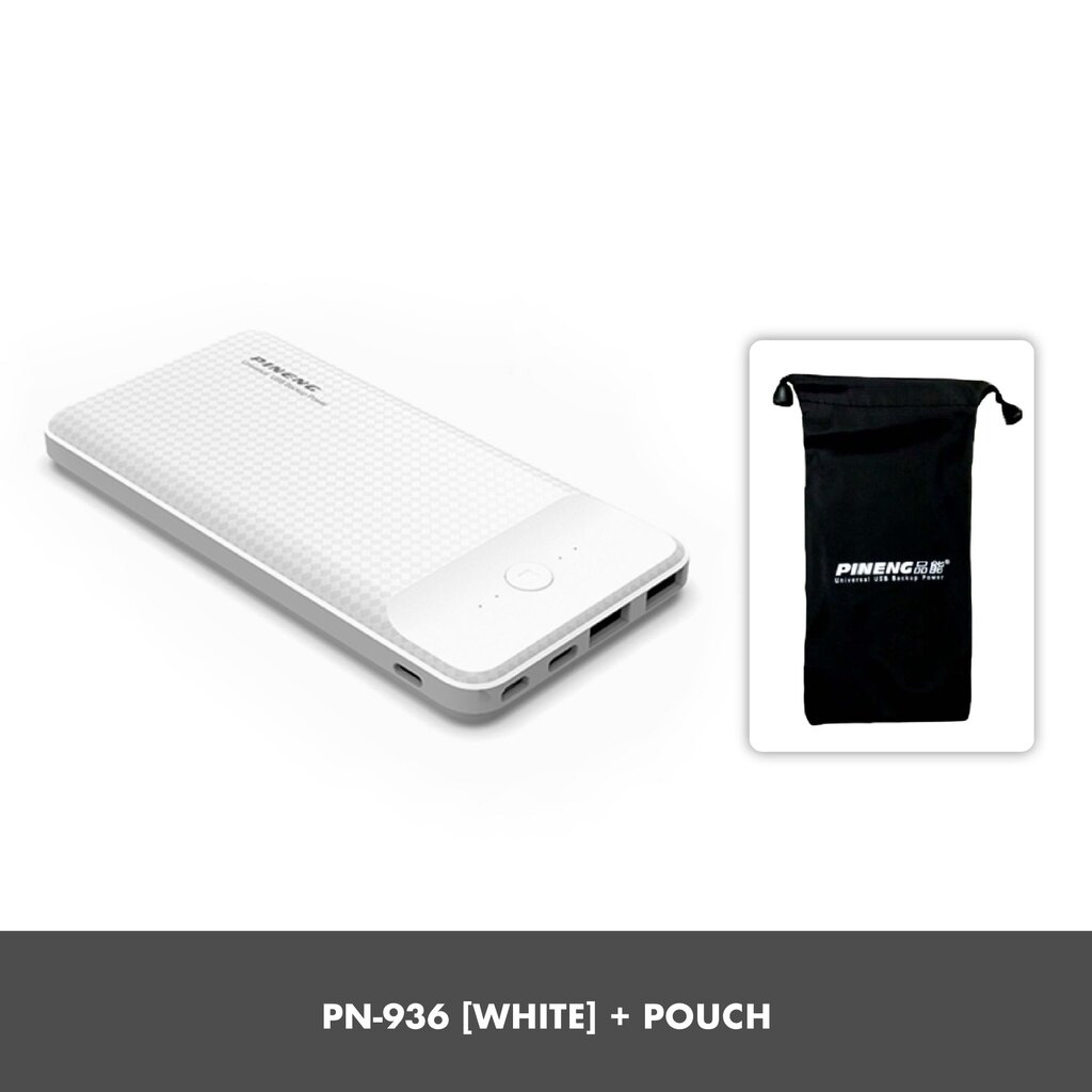 Pineng PN-936 10000mAh Carbon Fiber Outer Shell 3 Inputs 2 Outputs ...