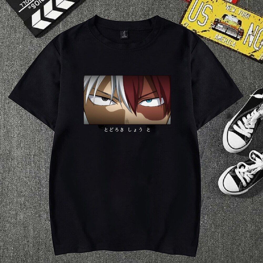2020 Japanese Anime My Hero Academia Shoto Todoroki T-shirt Cozy Tops ...