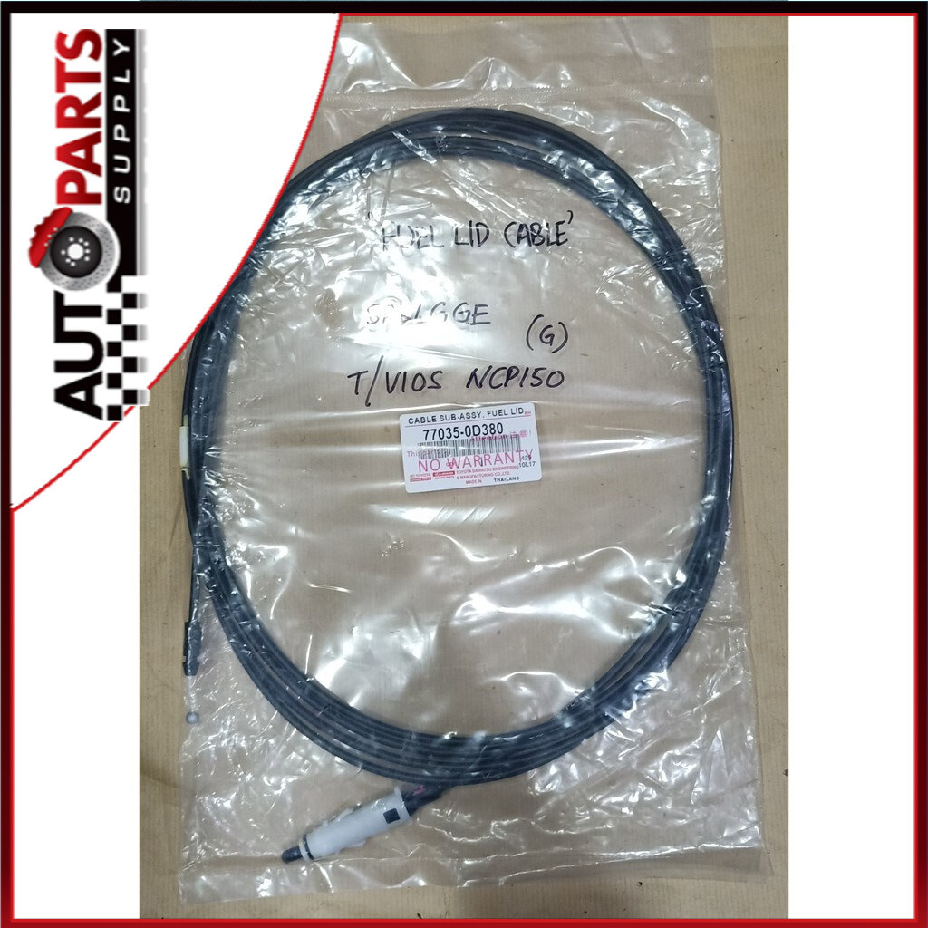 [100% ORIGINAL] FUEL LID CABLE TOYOTA VIOS NCP150 [2013~2015] (77035 ...