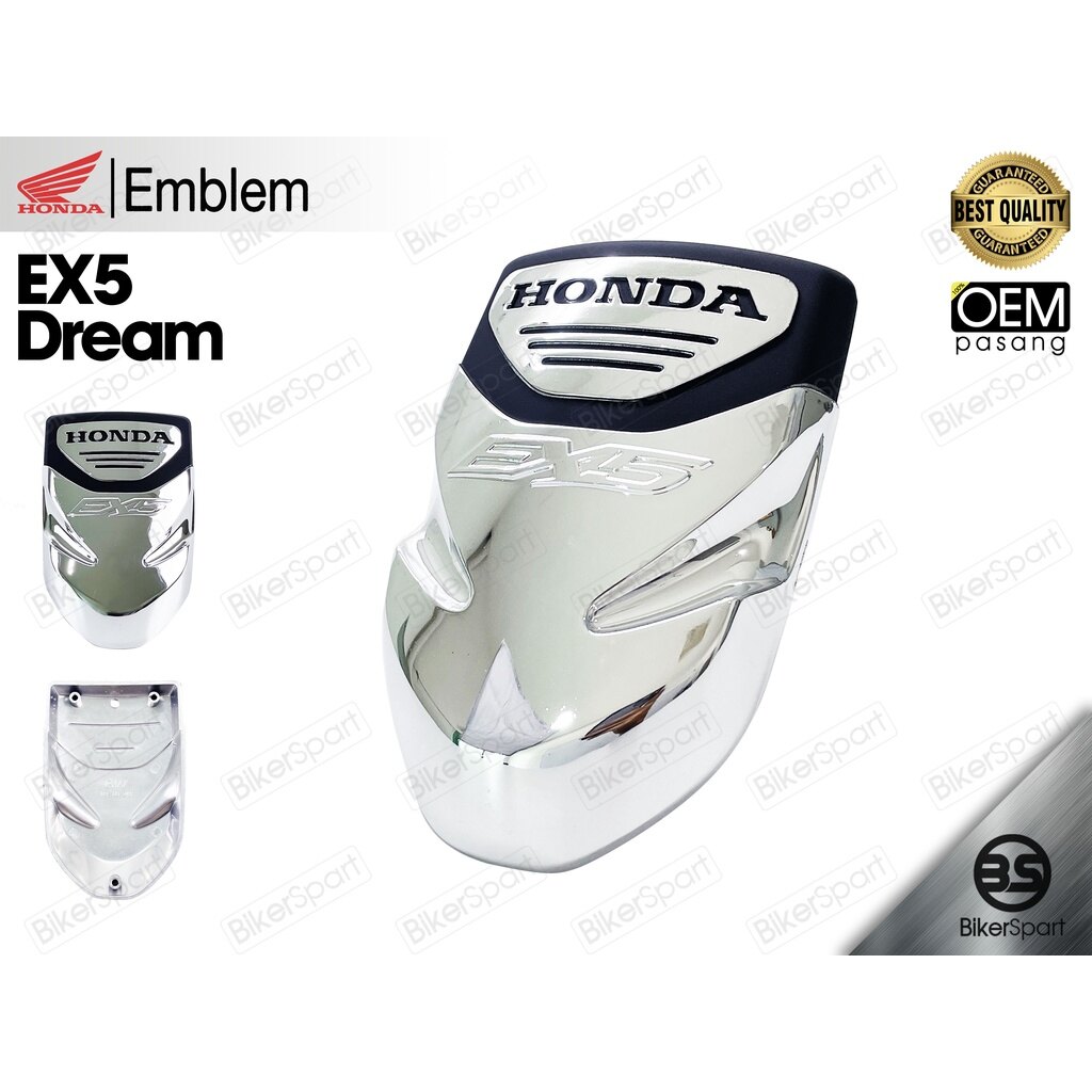 Honda EX5 / Dream / Emblem Logo / Lambang Depan / *Chrome* | Lazada