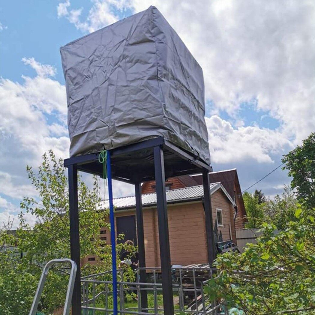 Ton Bucket Rain Cover Outdoor IBC Water Tank Cover Bucket Protection ...