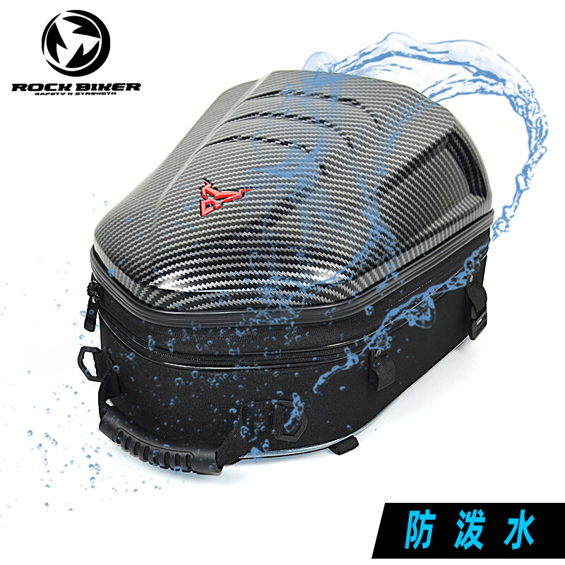 Waterproof Motorcycle Tail Bag Multifunctional Durable Hard Shell Rear ...
