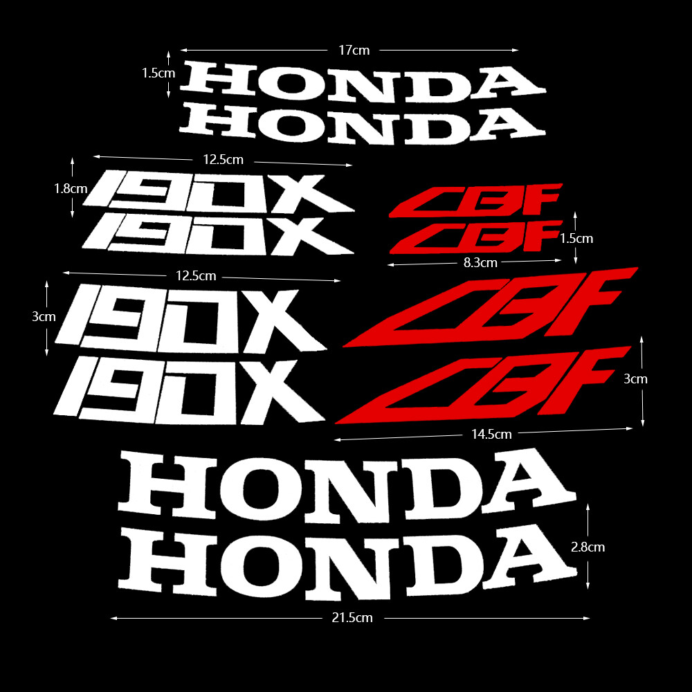 สติกเกอร์รูปลอกตกแต่งรถจักรยานยนต์สะท้อนแสงสำหรับ Honda CB 190R CBF ...