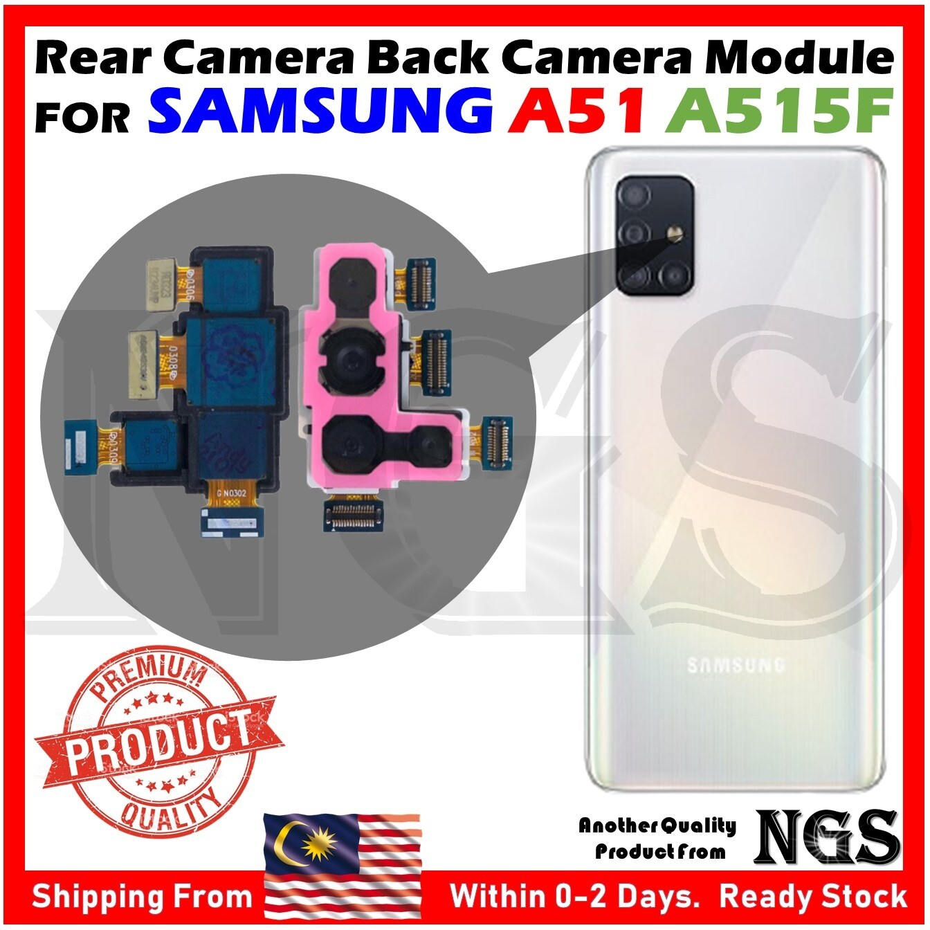 ORIGINAL Rear Camera Back Camera Module For SAMSUNG Galaxy A51 A515 ...