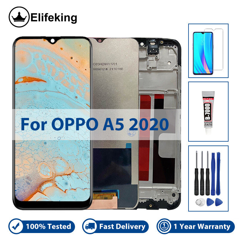 6.5 "สำหรับ OPPO A5 2020จอแสดงผล LCD A9 2020 CPH1931 CPH1959 CPH1937 ...