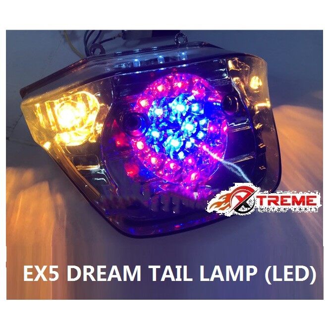 Honda Ex5 Dream Tail Lamp Light LED Strobe Version Smoke Version 1 | Lazada