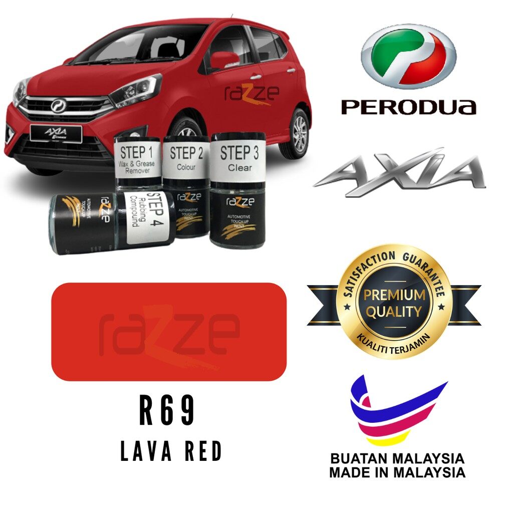 PERODUA AXIA – Touch Up Paint Original Colour Scratch Stone Chip ...