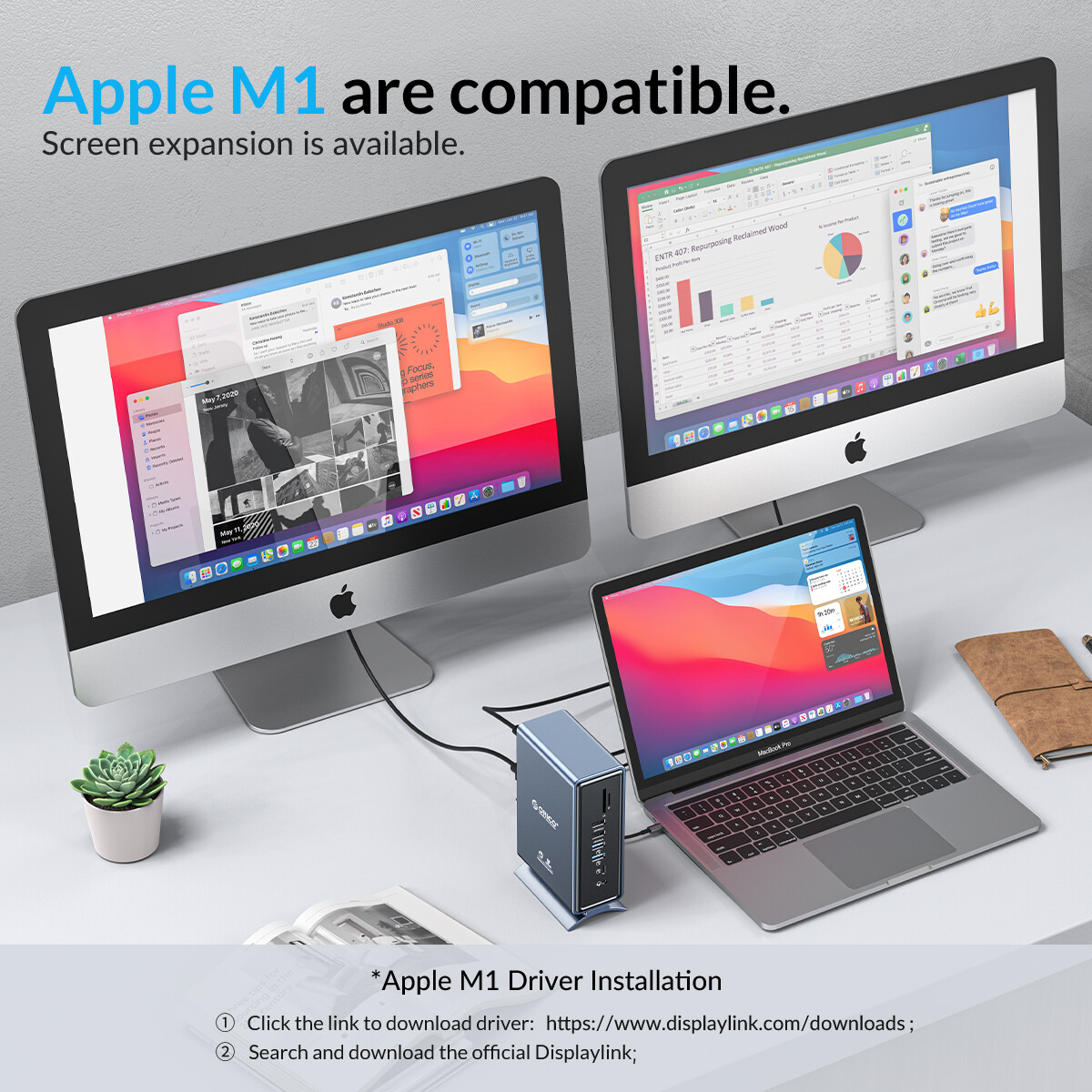 USB C Docking Station ORICO Type-C USB HUBS 15-In-1 Multi-Function ...