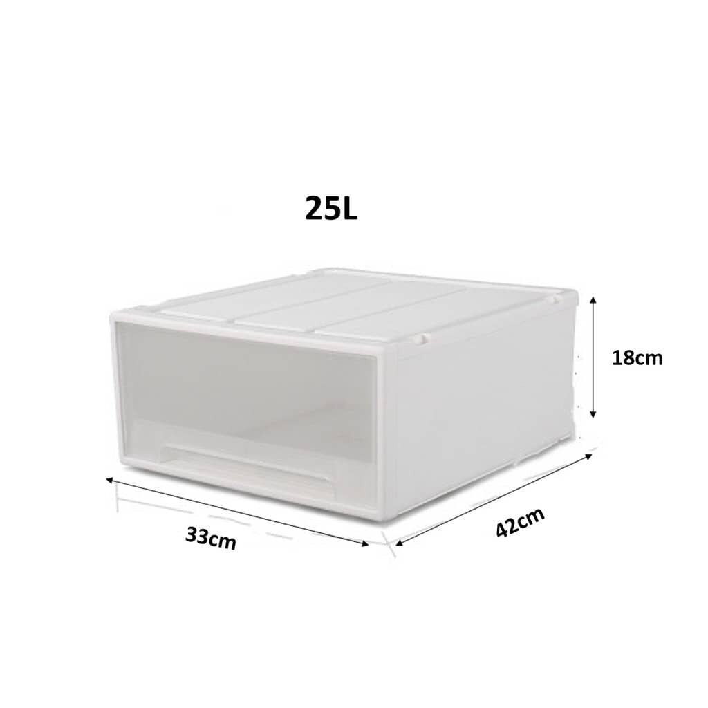 Multipurpose Wardrobe 13L, 14L,25L Stackable Plastic Wardrobe Drawer Rack Storage Box | Lazada
