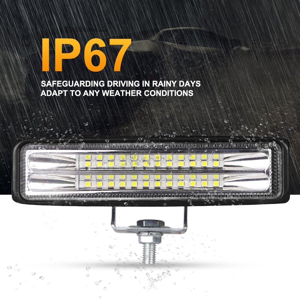 1pair 6inch Off Road LED Driving Fog Light Bar 12V 24V 72W LED Light ...
