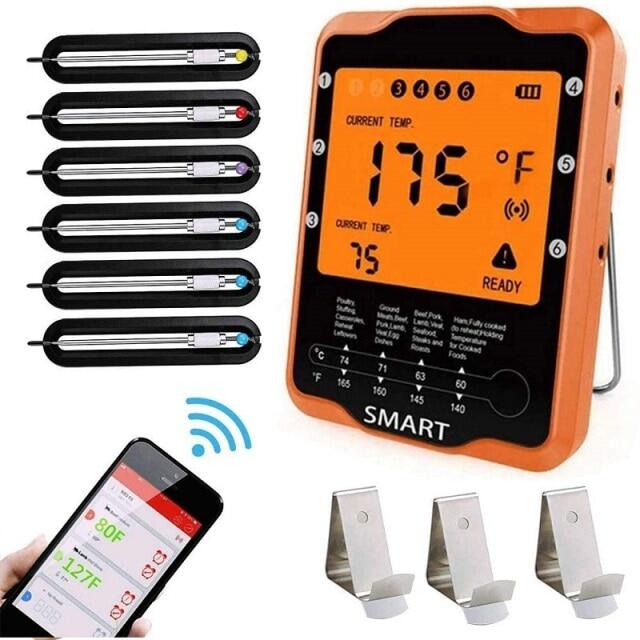 AIRMSEN Wireless Bluetooth Remote Digital Kitchen Cooking Food Meat ...